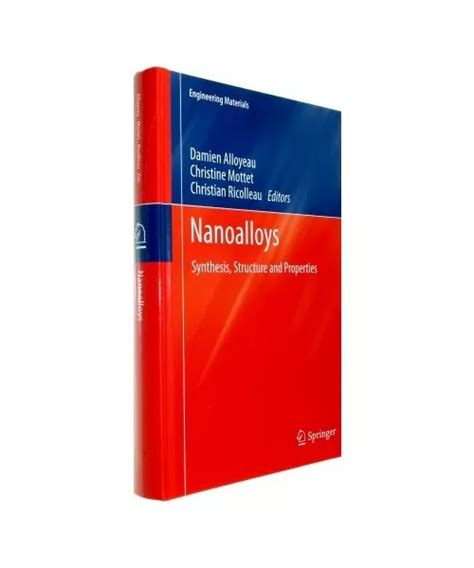 Nanoalloys Synthesis Structure And Properties Eur 9177 Picclick Fr