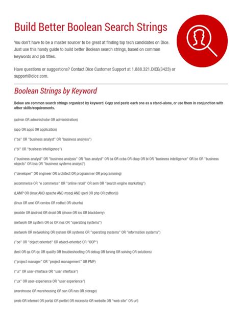 Effective Boolean Search Strings Guide Pdf World Wide Web