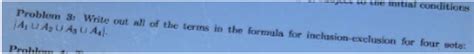solved problem 3t write out sll of the terms in the formula
