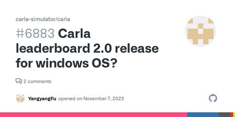 Carla Leaderboard 20 Release For Windows Os · Issue 6883 · Carla