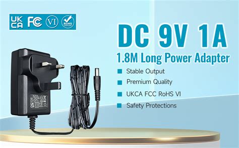 9v 1a 9w 18m6ft Long Power Supply Adapter Ac Dc Switching Adapter Input 100 240v Output