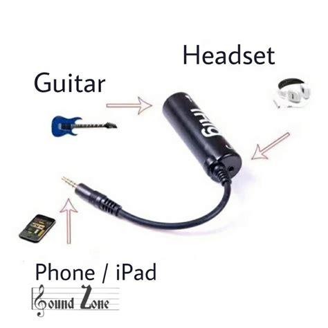 Soundzone Irig Guitar Interface Converter Replacement Guitar For Phone Ipad Music Accessory