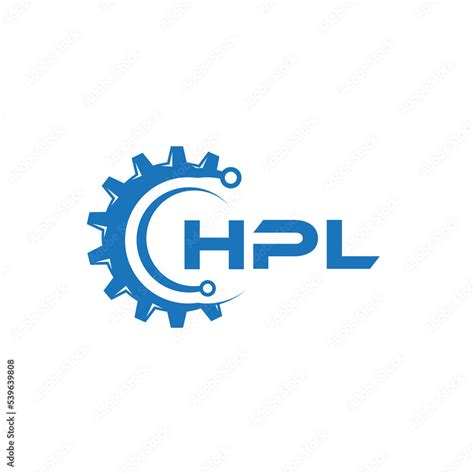 Hpl Letter Technology Logo Design On White Background Hpl Creative