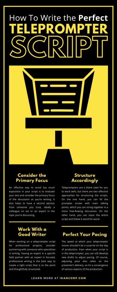 How To Write The Perfect Teleprompter Script Ikan
