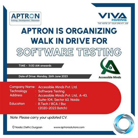 Viva Hiring On Linkedin Aptron Vivahiring Softwaretesting