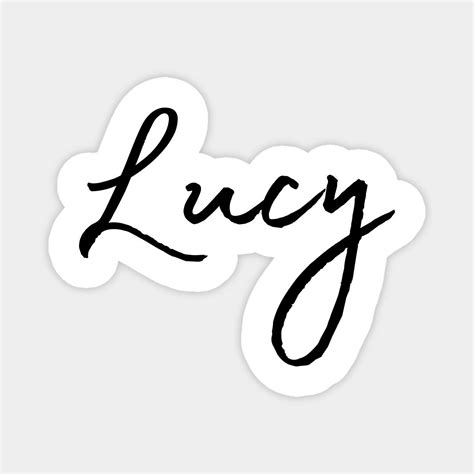 Lucy Name Calligraphy Magnet Lucy Names Body Art Tattoos Words