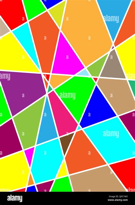 Abstract Background Triangle Geometric Multicolored Polygon Backdrop