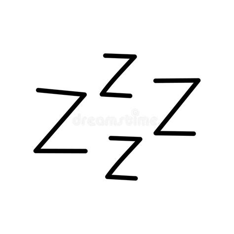 Zzz Hand Draw Icon Vector Sleep Illustration Sign Rest Symbol Or Logo Stock Illustration