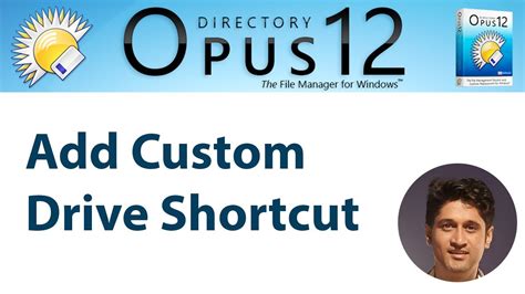 how to add custom drive shortcut to the directory opus file manager