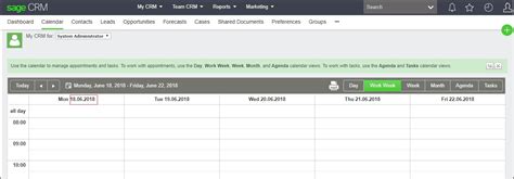 SAGE CRM Change The Display Format Of Dates In Calendar Sage CRM Tips Tricks And