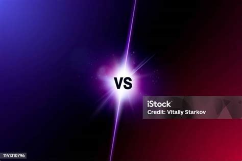 스포츠와 싸움 경쟁에 대 한 문자 대 로고 블루 네온 대 전투 대 경기 게임 컨셉 경쟁 Vs 벡터 일러스트 0명에 대한 스톡