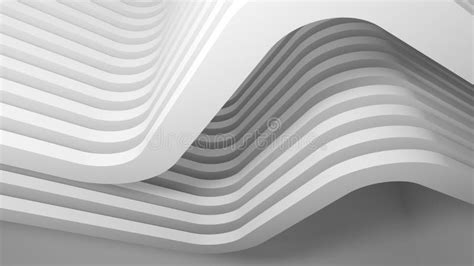 3d Red Parametric Installation Stock Illustration - Illustration of ...