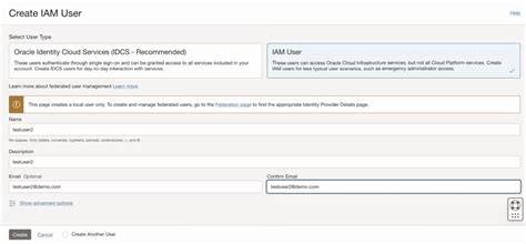 Oracle Autonomous Database에서 Oracle Cloud Infrastructure Identity And