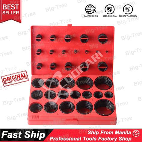 419pcs O Ring Assortment Set Seal Gasket Universal Rubber O Ring Kit