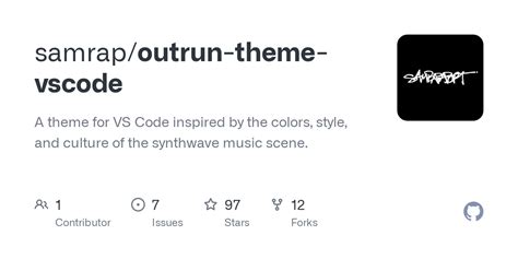 GitHub Samrap Outrun Theme Vscode A Theme For VS Code Inspired By