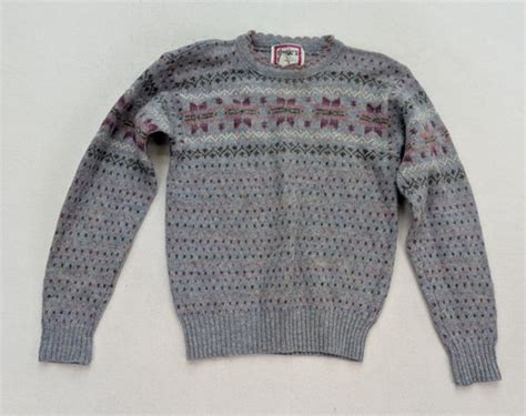 Annies Attic Vintage Womens Sweater Size M Blue Ebay