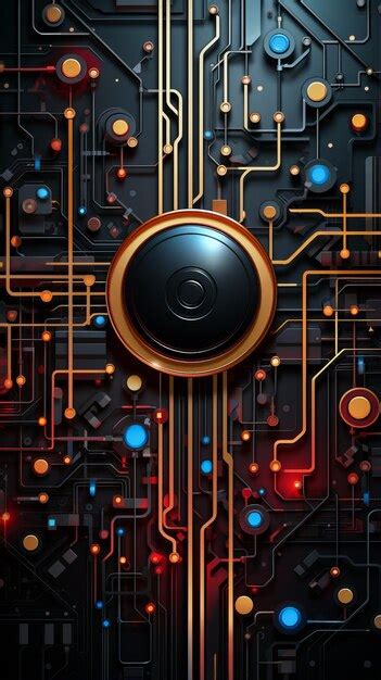 Circuitry Background Technology Premium Ai Generated Image