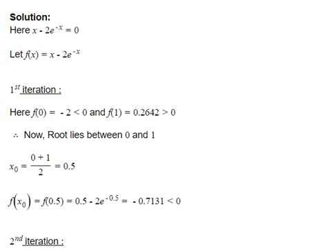[solved] determine the root of using bisection method start with a 0