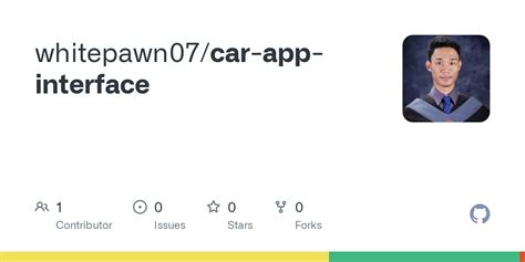 GitHub Whitepawn Car App Interface