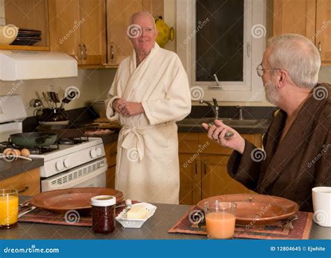 Mature Gay Couple Stock Image Image Of Juice Middle 12804645
