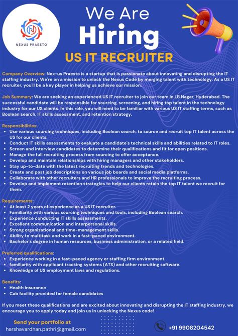 Shruthi Vodala On Linkedin Wearehiring