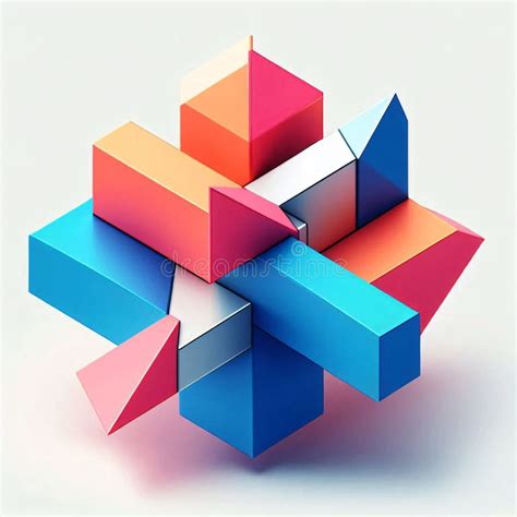 Geometric Sequences Exponential Generative Ai For Illustratio Stock