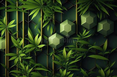 Futuristic Geodesic Ecological Interior Of The Wall Inside The House