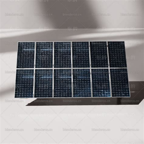 Blender 太阳能光伏板模型60 Blender布的