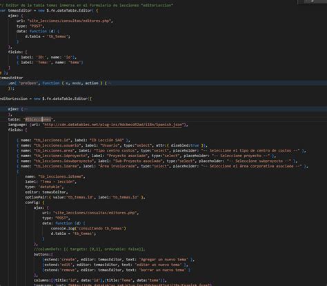 Set Value In Nested Form Is Failing DataTables Forums