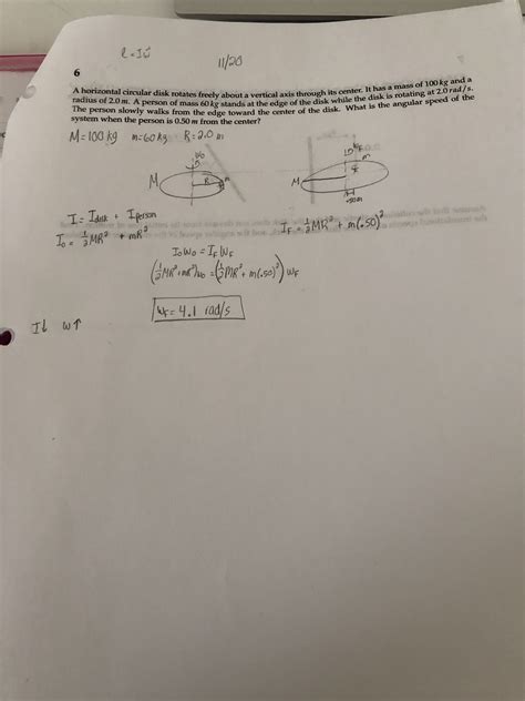 Answered 6 A Horizontal Circular Disk Rotates Bartleby