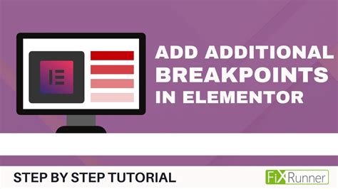 how to add additional breakpoints in elementor youtube