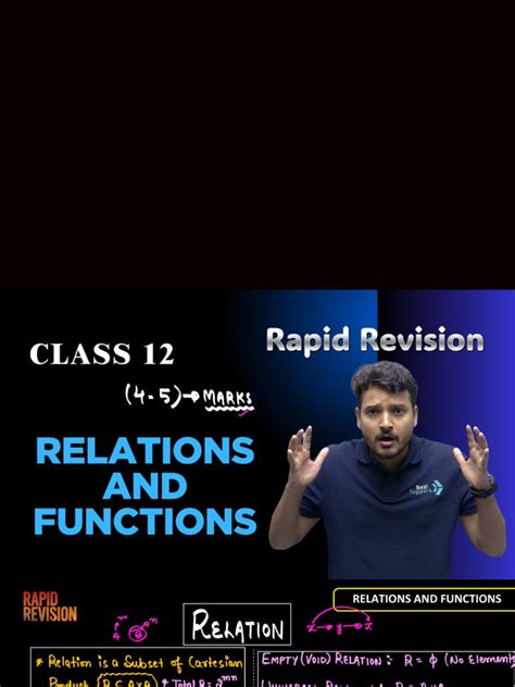Rapid Revision Relation And Function Pdf