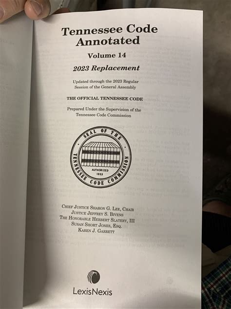 Tennessee Code Annotated Index Assistance A Z 3 Volumes 14 16 2023 Ebay