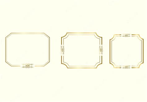 Premium Vector Double Rectangle Frame Template Double Line Frame