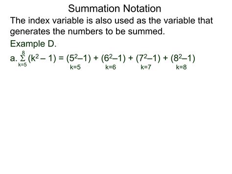 51 Sequences And Summation Notation Pptx Science