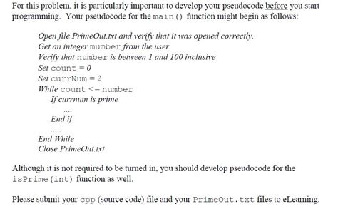 Solved Program 1 Finding Prime Numbers This Program Asks