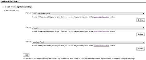 jenkins warnings plugin