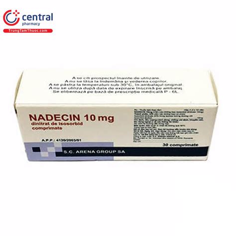 Thuốc điều Trị đau Thắt Ngực Nadecin 10mg Tác Dụng Liều Dùng