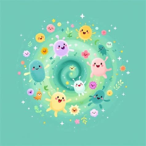 Free Dancing Microscopic Friends Image Microbes Bacteria Cells