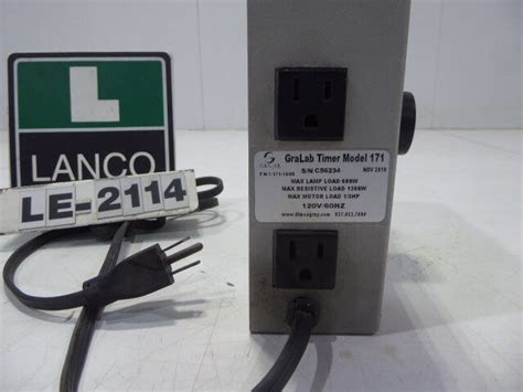 Dimco Gray Gralab Model 171 60 Minute Timer Le2114 Ronatec