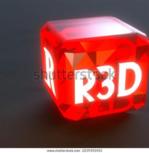 「vectorstyle Image 3d Cube Text R3d」のai生成画像、2259392433 Shutterstock