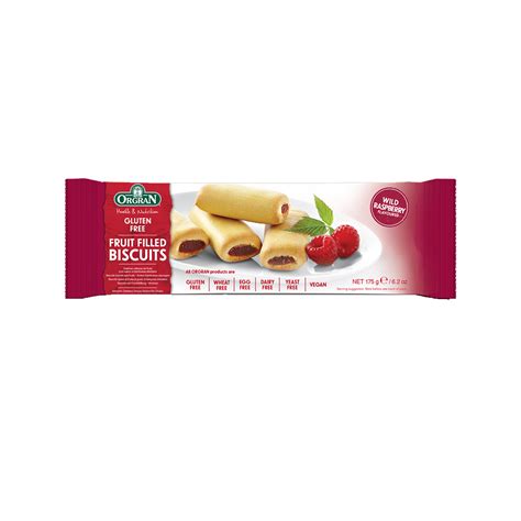 Orgran Wild Raspberry Fruit Filled Biscuits 175g Bohemian Quest