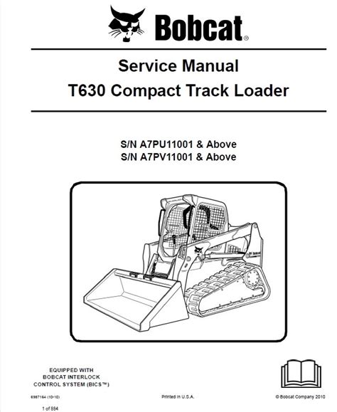 Bobcat T630 Compact Track Loader Service Manual Download