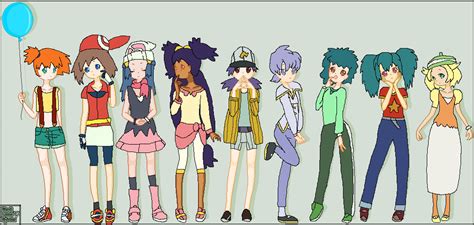 Ashs Many Girls By Brainyxbat On Deviantart