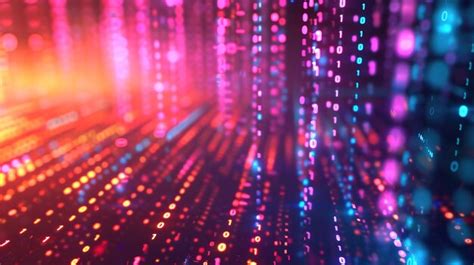 Wonderful Technological Shiny Falling Particles Background Premium Ai Generated Image