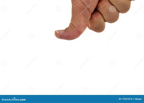 Thumb Pressing Stock Image Image Of Leverage Human 17027013