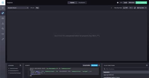 chronograf crashes when a colon is entered · issue 285 · hassio addons