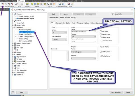 can inventor display dimensions in rounded fractions in a sketch view