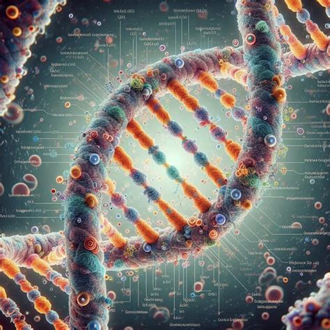 Dna And Microscope Realistic Photo Premium Ai Generated Image