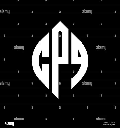 Cpq Circle Letter Logo Design With Circle And Ellipse Shape Cpq Ellipse Letters With